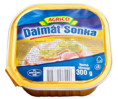 AGRICO DALMÁT SONKA 300G - Dél-100 nagyker áruház