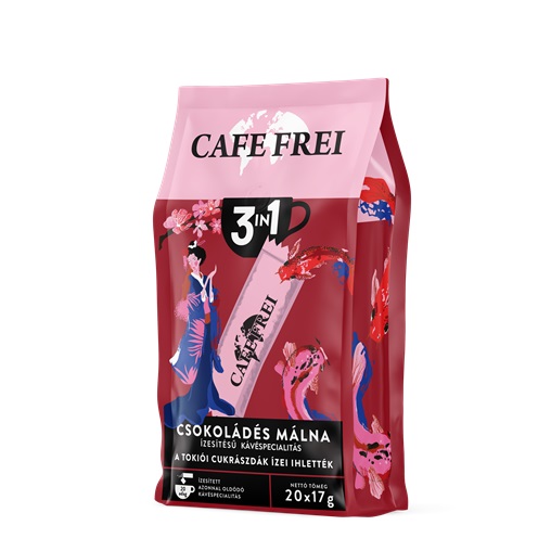 CAFE FREI 3IN1 KÁVÉSPECIALITÁS (20X17G) 340G TOKIÓI CSOKOLÁDÉS MÁLNA ...