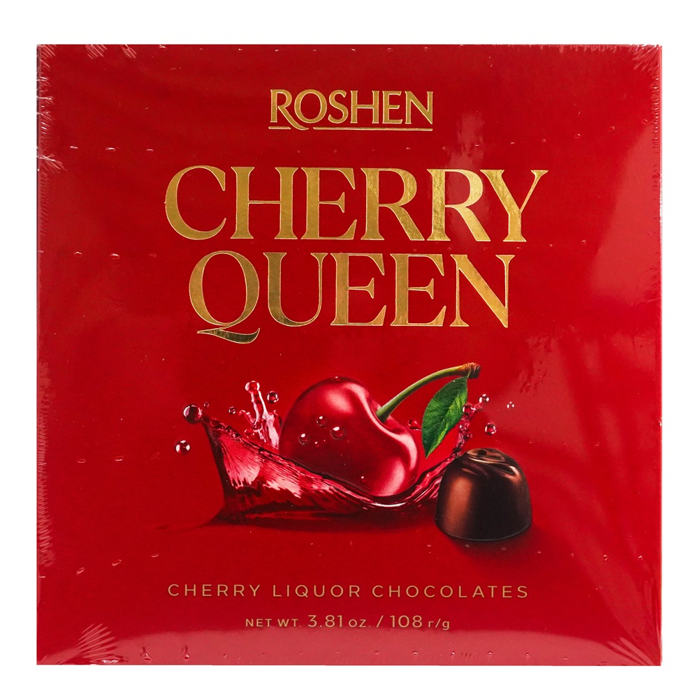 ROSHEN CHERRY QUEEN DESSZERT 108G KONYAKMEGGY - Dél-100 nagyker áruház